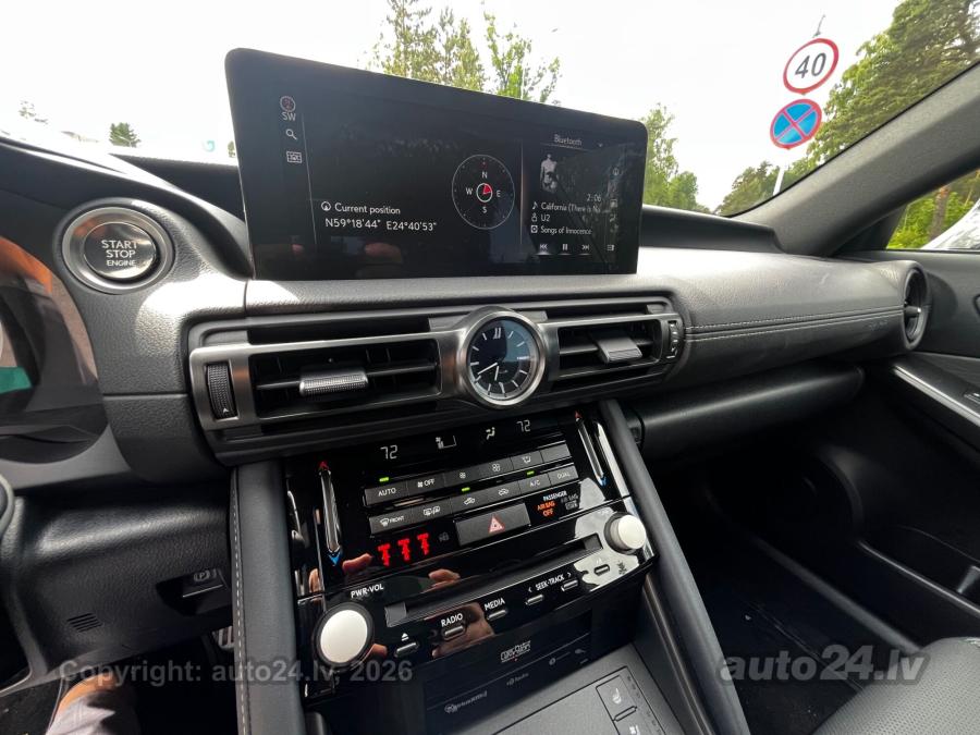 White Lexus IS 2024 in Tallinn, with an engine capacity of 5.00 L and mileage of 16 thousand km for 65000 €, photo 13 on AUTOMOTO.COM.LV