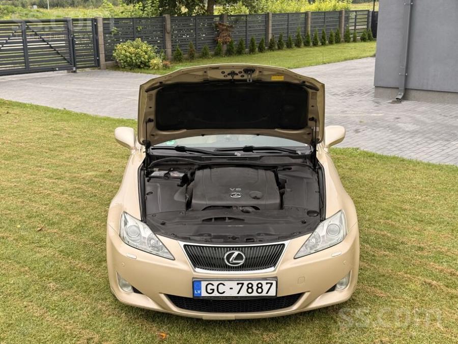 Dzeltens Lexus IS 2008 Rīga, ar dzinēja tilpumu 2.50 L un nobraukumu 172 tūkst. km par 5250 €, foto 10 vietnē AUTOMOTO.COM.LV