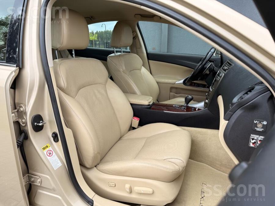 Dzeltens Lexus IS 2008 Rīga, ar dzinēja tilpumu 2.50 L un nobraukumu 172 tūkst. km par 5250 €, foto 18 vietnē AUTOMOTO.COM.LV