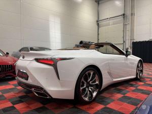 White Lexus LC 500 2021 in Vilnius, with an engine capacity of 4.97 L and mileage of 65 thousand km for 75999 €, photo 5 on AUTOMOTO.COM.LV