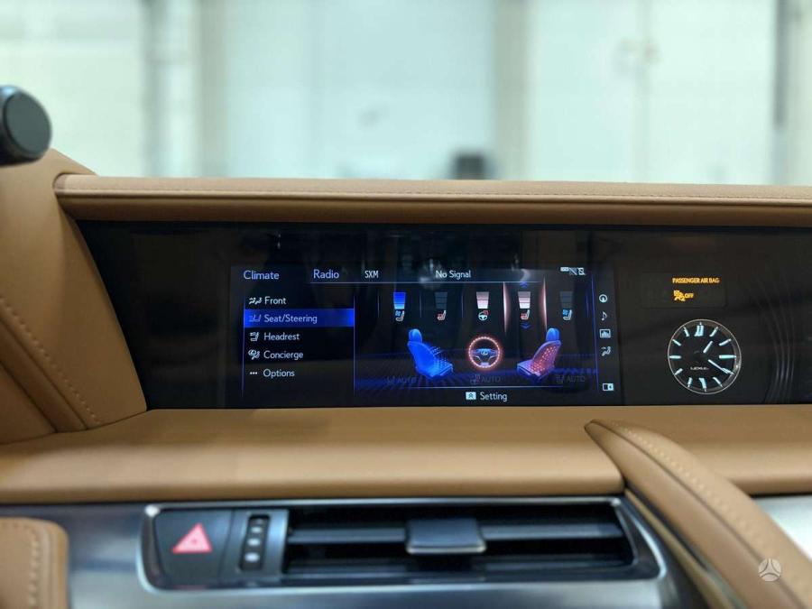 White Lexus LC 500 2021 in Vilnius, with an engine capacity of 4.97 L and mileage of 65 thousand km for 75999 €, photo 27 on AUTOMOTO.COM.LV