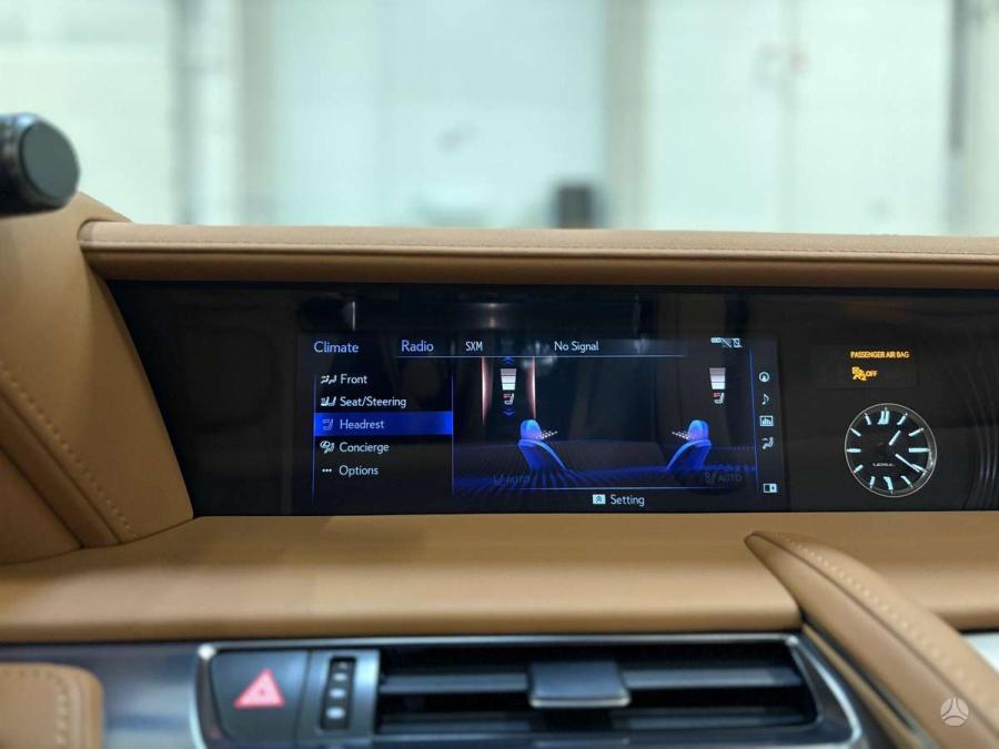 White Lexus LC 500 2021 in Vilnius, with an engine capacity of 4.97 L and mileage of 65 thousand km for 75999 €, photo 28 on AUTOMOTO.COM.LV
