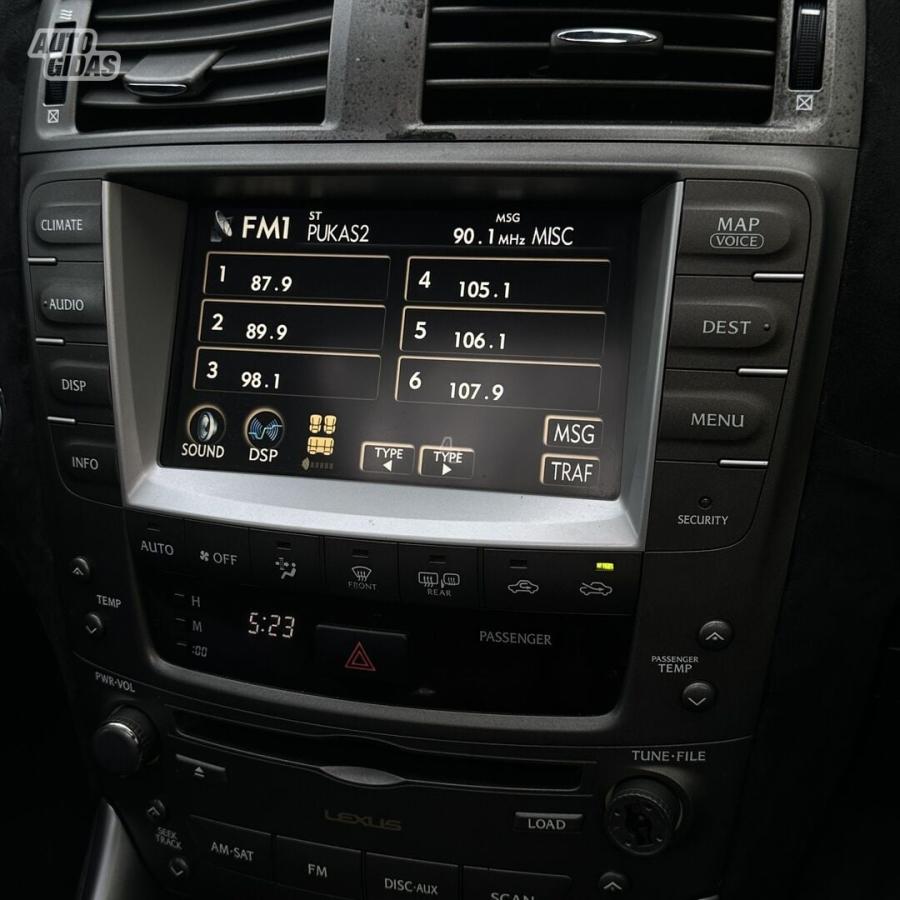 Pelēks Lexus LS 250 2007 Klaipėda, ar dzinēja tilpumu 2.50 L un nobraukumu 232 tūkst. km par 4900 €, foto 14 vietnē AUTOMOTO.COM.LV