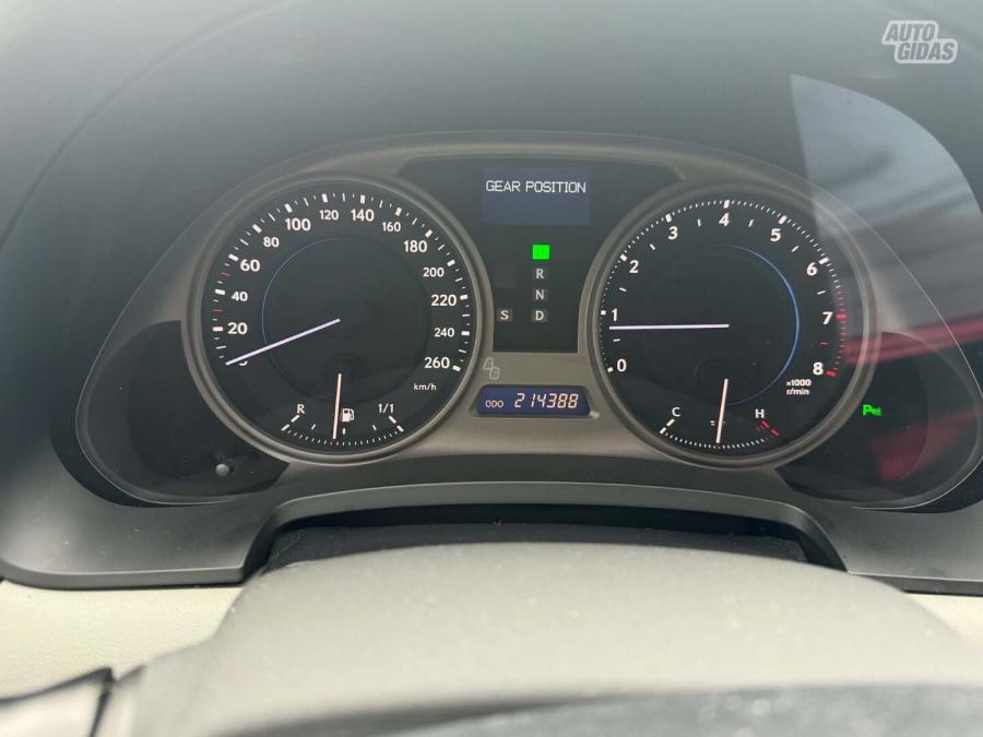 Grey Lexus LS 250 2009 in Vilnius, with an engine capacity of 2.50 L and mileage of 214 thousand km for 5400 €, photo 25 on AUTOMOTO.COM.LV