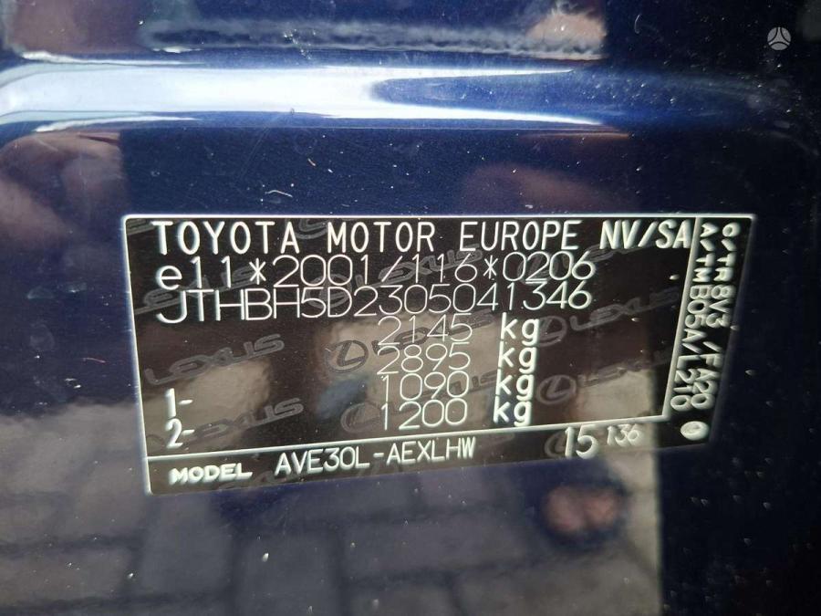 Blue Lexus LS 300h 2015 in Panevezys, with an engine capacity of 2.49 L and mileage of 352 thousand km for 9700 €, photo 6 on AUTOMOTO.COM.LV