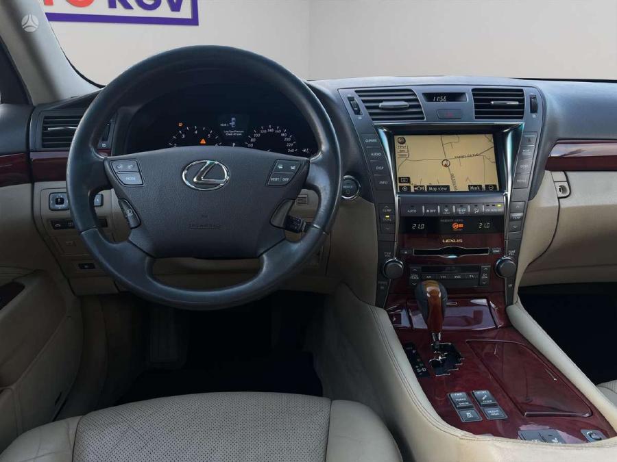Blue Lexus LS 600h 2007 in Vilnius, with an engine capacity of 5.00 L and mileage of 332 thousand km for 6999 €, photo 13 on AUTOMOTO.COM.LV