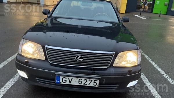 Black Lexus LS 1998 in Riga, with an engine capacity of 4.00 L and mileage of 0 thousand km for 4000 €, photo 5 on AUTOMOTO.COM.LV