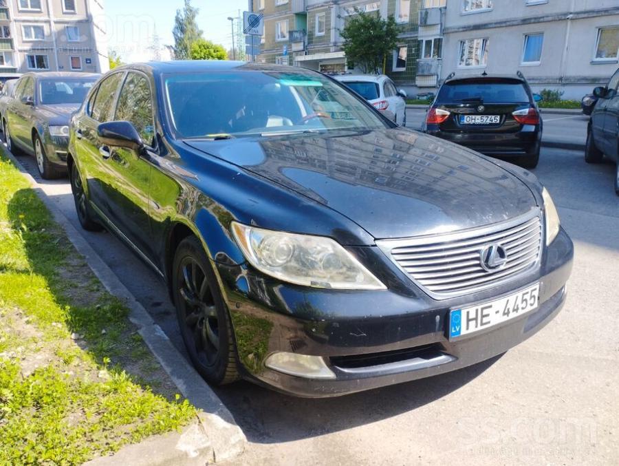 Черный Лексус ЛС 2008 в Рига, объемом двигателя 4.60 л и пробегом 155 тыс. км за 4800 €, фото 4 на AUTOMOTO.COM.LV