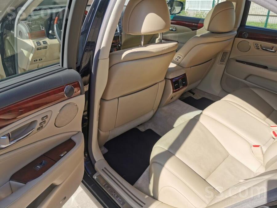 Melns Lexus LS 2011 Rīga, ar dzinēja tilpumu 4.60 L un nobraukumu 206 tūkst. km par 13500 €, foto 14 vietnē AUTOMOTO.COM.LV