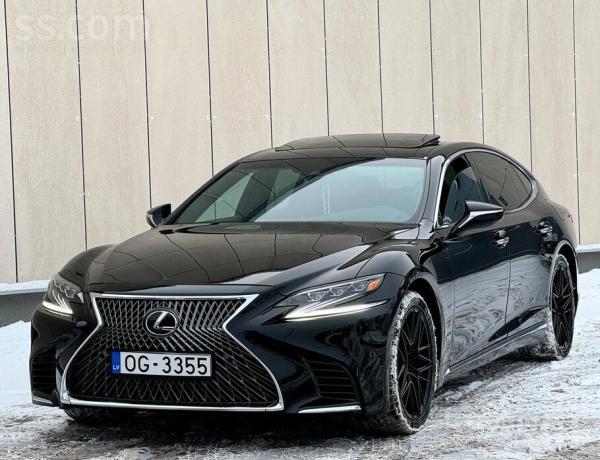 Black Lexus LS 2018 in Riga, with an engine capacity of 3.50 L and mileage of 92 thousand km for 35000 €, photo 1 on AUTOMOTO.COM.LV