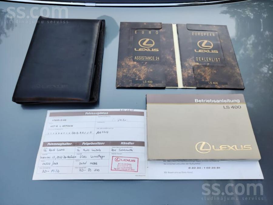 Серый Лексус ЛС 1991 в Рига, объемом двигателя 4.00 л и пробегом 337 тыс. км за 9900 €, фото 28 на AUTOMOTO.COM.LV