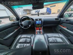 Pelēks Lexus LS 1998 Rīga, ar dzinēja tilpumu 4.00 L un nobraukumu 350 tūkst. km par 9480 €, foto 9 vietnē AUTOMOTO.COM.LV