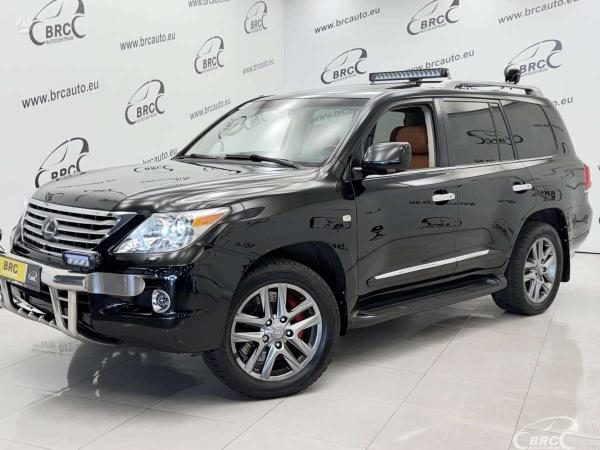 Черный Лексус LX 570 2008 в Вильнюс, объемом двигателя 5.66 л и пробегом 282 тыс. км за 28500 €, фото 1 на AUTOMOTO.COM.LV