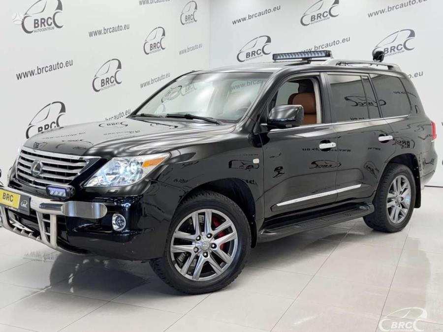 Черный Лексус LX 570 2008 в Вильнюс, объемом двигателя 5.66 л и пробегом 282 тыс. км за 28500 €, фото 1 на AUTOMOTO.COM.LV