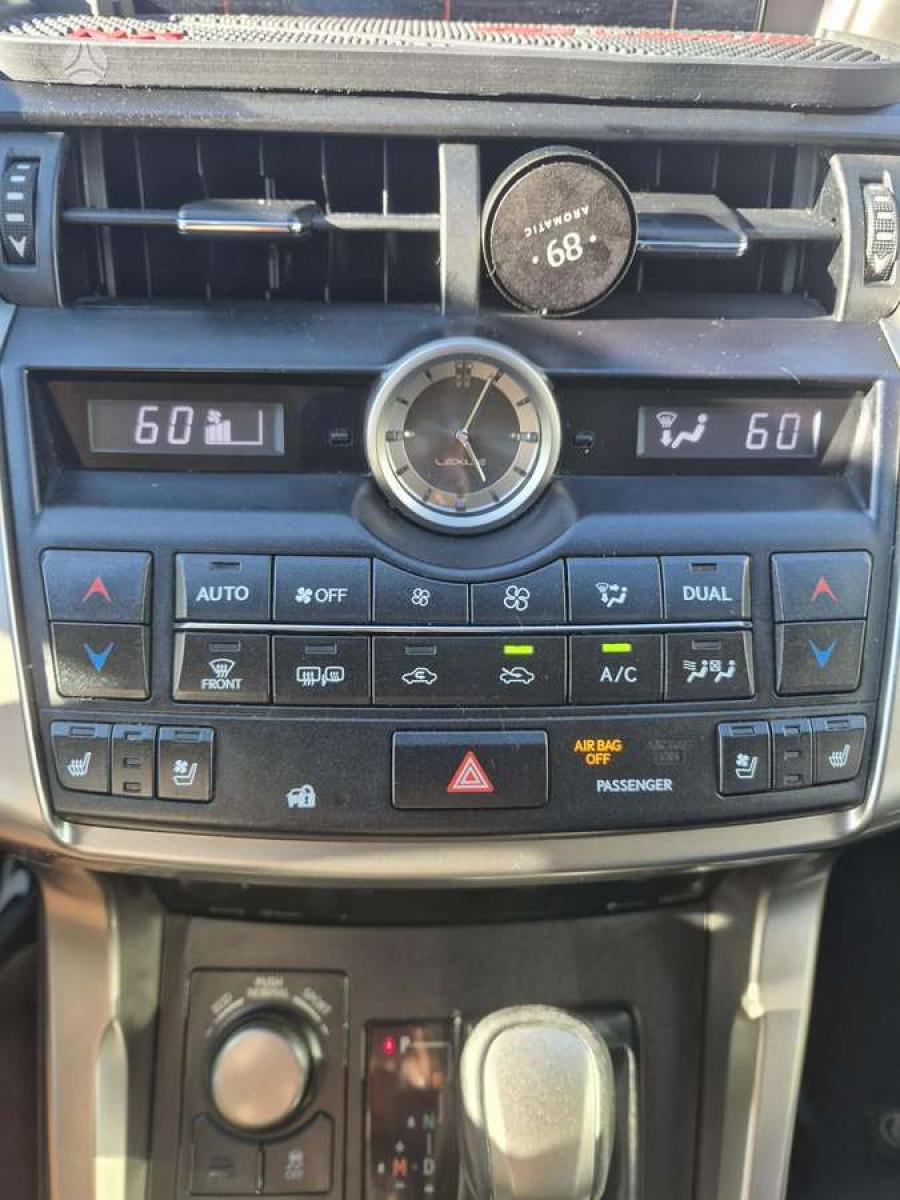 Black Lexus NX 200t 2016 in Siauliai, with an engine capacity of 2.00 L and mileage of 149 thousand km for 18800 €, photo 18 on AUTOMOTO.COM.LV