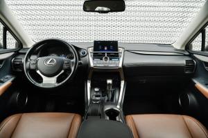 Beige Lexus NX 300h 2017 in Marupe, with an engine capacity of 2.50 L and mileage of 122 thousand km for 21350 €, photo 7 on AUTOMOTO.COM.LV