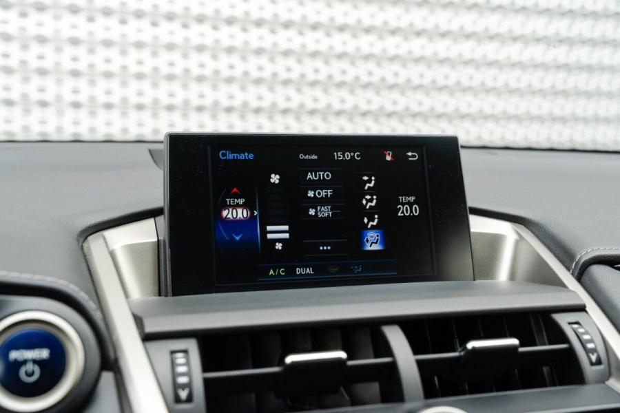 Beige Lexus NX 300h 2017 in Marupe, with an engine capacity of 2.50 L and mileage of 122 thousand km for 21350 €, photo 15 on AUTOMOTO.COM.LV
