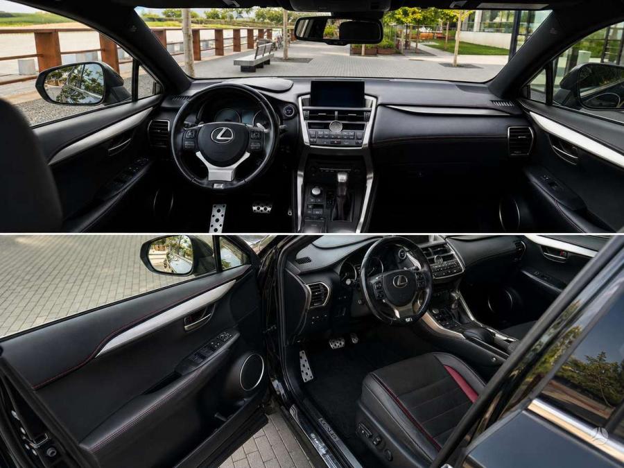 Black Lexus NX 300h 2014 in Kaunas, with an engine capacity of 2.49 L and mileage of 215 thousand km for 19900 €, photo 8 on AUTOMOTO.COM.LV