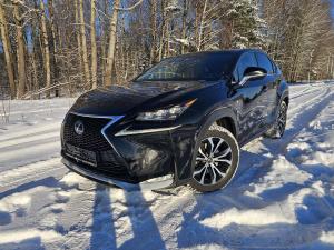 Melns Lexus NX 300h 2015 Kauņa, ar dzinēja tilpumu 2.49 L un nobraukumu 308 tūkst. km par 17450 €, foto  vietnē AUTOMOTO.COM.LV