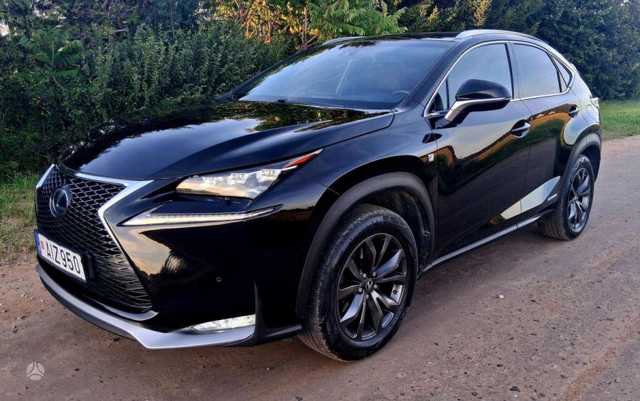 Black Lexus NX 300h 2015 in Palanga, with an engine capacity of 2.49 L and mileage of 187 thousand km for 18650 €, photo 5 on AUTOMOTO.COM.LV