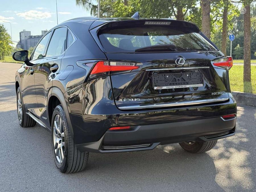 Black Lexus NX 300h 2016 in Panevezys, with an engine capacity of 2.49 L and mileage of 140 thousand km for 17200 €, photo 19 on AUTOMOTO.COM.LV