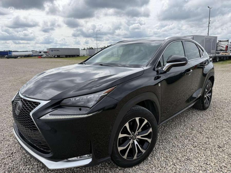 Black Lexus NX 300h 2016 in Vilnius, with an engine capacity of 2.49 L and mileage of 200 thousand km for 18900 €, photo 1 on AUTOMOTO.COM.LV