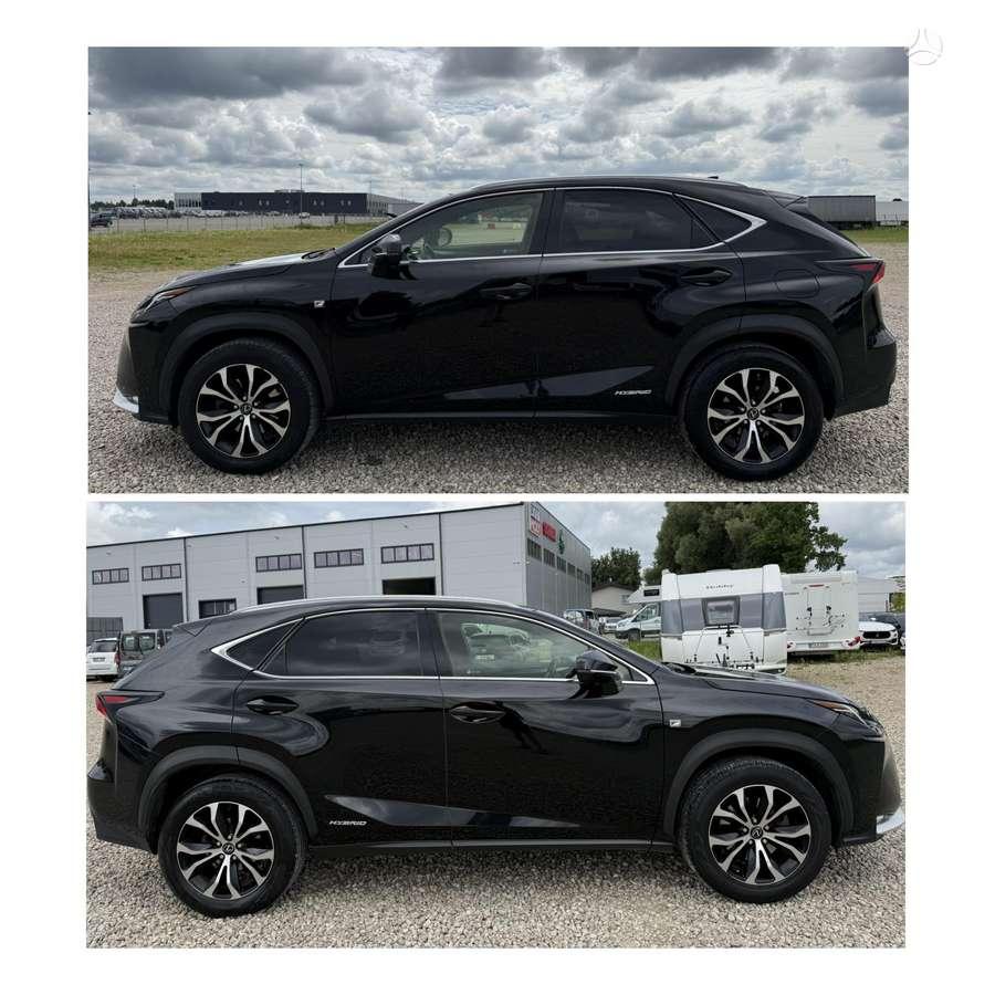 Black Lexus NX 300h 2016 in Vilnius, with an engine capacity of 2.49 L and mileage of 200 thousand km for 18900 €, photo 7 on AUTOMOTO.COM.LV