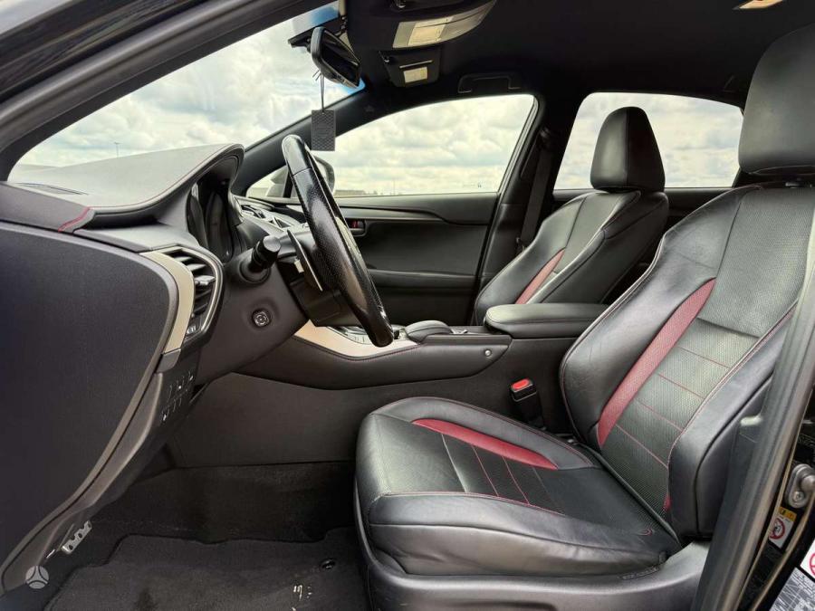 Black Lexus NX 300h 2016 in Vilnius, with an engine capacity of 2.49 L and mileage of 200 thousand km for 18900 €, photo 16 on AUTOMOTO.COM.LV