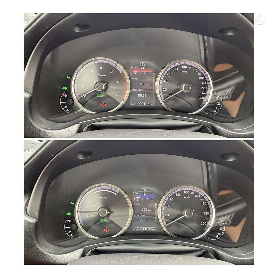 Black Lexus NX 300h 2016 in Vilnius, with an engine capacity of 2.49 L and mileage of 200 thousand km for 18900 €, photo 31 on AUTOMOTO.COM.LV