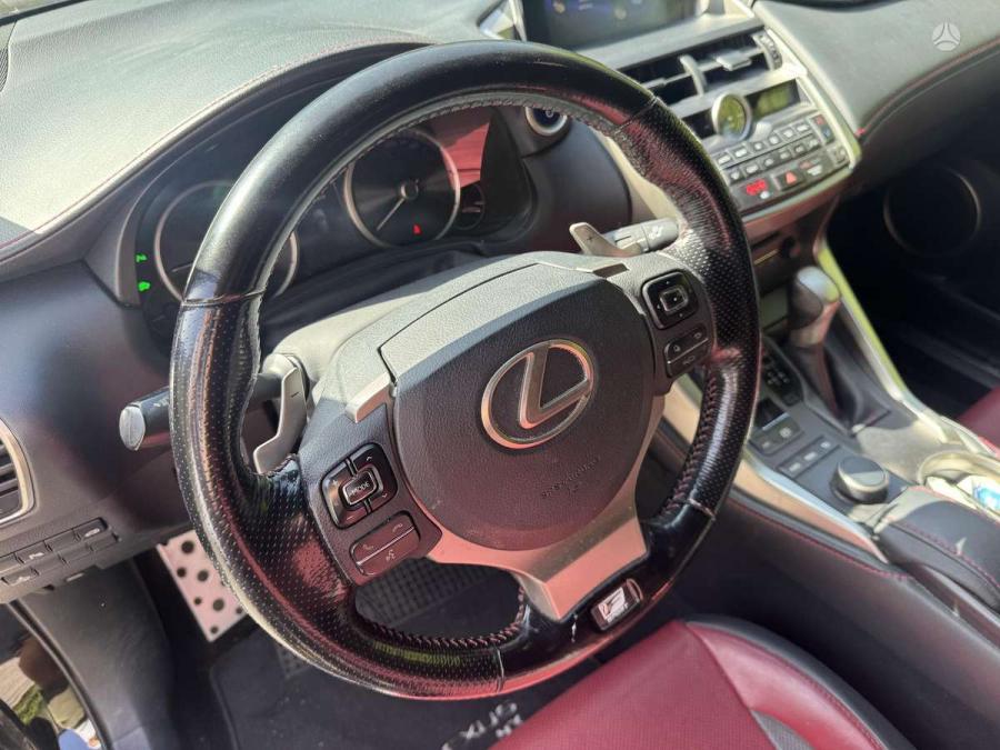 Black Lexus NX 300h 2017 in Daugavpils, with an engine capacity of 2.49 L and mileage of 141 thousand km for 22500 €, photo 23 on AUTOMOTO.COM.LV