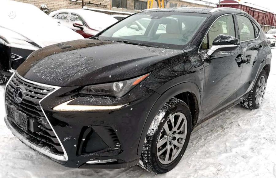Black Lexus NX 300h 2018 in Vilnius, with an engine capacity of 2.50 L and mileage of 95 thousand km for 24200 €, photo 1 on AUTOMOTO.COM.LV