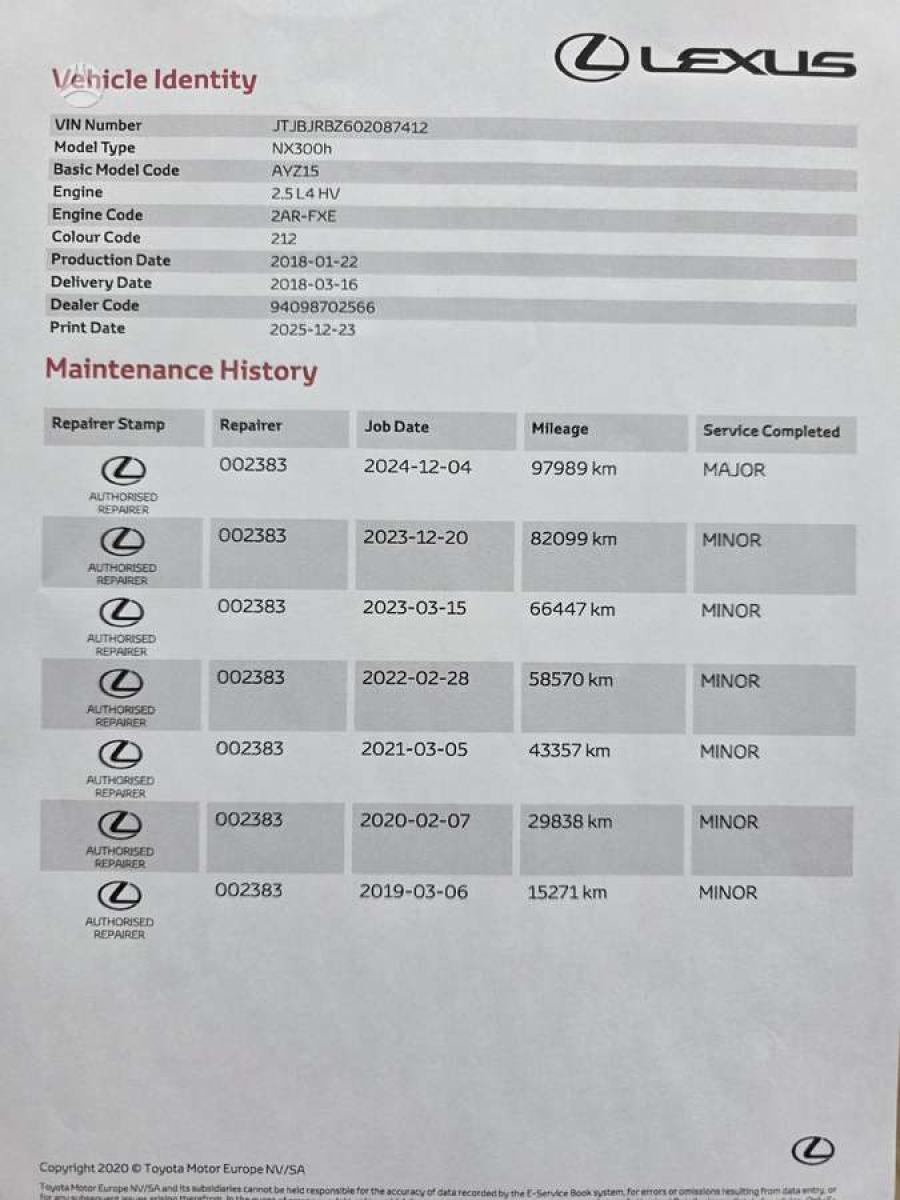 Черный Лексус NX 300h 2018 в Вильнюс, объемом двигателя 2.49 л и пробегом 110 тыс. км за 26750 €, фото 32 на AUTOMOTO.COM.LV