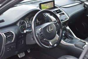 Black Lexus NX 300h 2018 in Vilnius, with an engine capacity of 2.49 L and mileage of 148 thousand km for 29999 €, photo 15 on AUTOMOTO.COM.LV