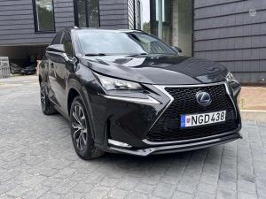 Melns Lexus NX 300h 2018 Viļņa, ar dzinēja tilpumu 2.49 L un nobraukumu 240 tūkst. km par 19500 €, foto  vietnē AUTOMOTO.COM.LV
