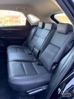 Black Lexus NX 300h 2019 in Vilnius, with an engine capacity of 2.50 L and mileage of 74 thousand km for 29500 €, photo 14 on AUTOMOTO.COM.LV