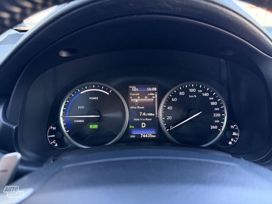 Black Lexus NX 300h 2019 in Vilnius, with an engine capacity of 2.50 L and mileage of 74 thousand km for 29500 €, photo 23 on AUTOMOTO.COM.LV