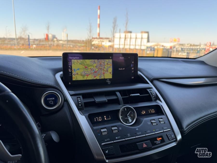 Black Lexus NX 300h 2019 in Vilnius, with an engine capacity of 2.50 L and mileage of 74 thousand km for 29500 €, photo 27 on AUTOMOTO.COM.LV