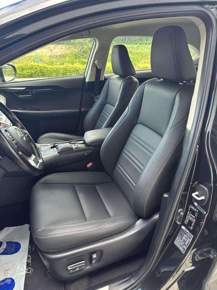 Black Lexus NX 300h 2020 in Vilnius, with an engine capacity of 2.49 L and mileage of 73 thousand km for 28890 €, photo 15 on AUTOMOTO.COM.LV