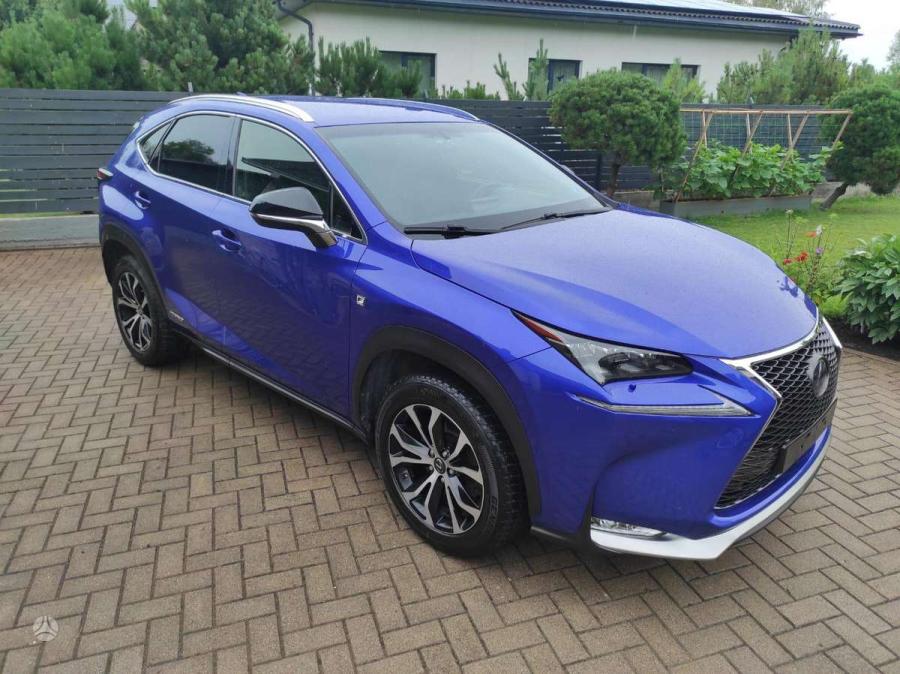 Blue Lexus NX 300h 2015 in Kaunas, with an engine capacity of 2.49 L and mileage of 161 thousand km for 20450 €, photo 1 on AUTOMOTO.COM.LV