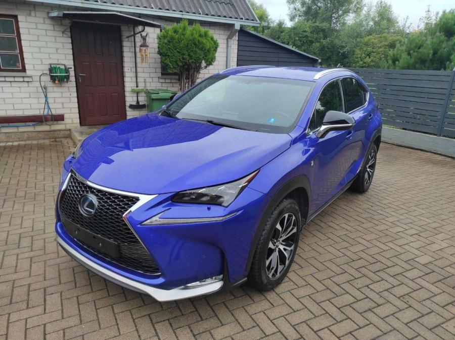 Blue Lexus NX 300h 2015 in Kaunas, with an engine capacity of 2.49 L and mileage of 161 thousand km for 20450 €, photo 4 on AUTOMOTO.COM.LV