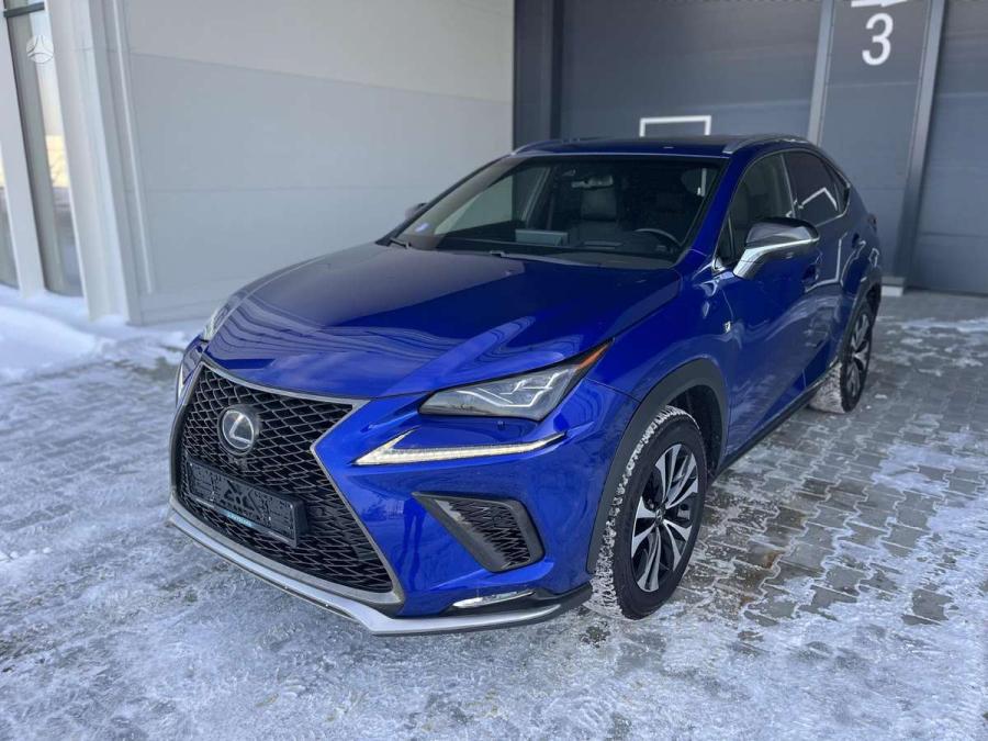 Blue Lexus NX 300h 2018 in Vilnius, with an engine capacity of 2.49 L and mileage of 185 thousand km for 23999 €, photo 3 on AUTOMOTO.COM.LV
