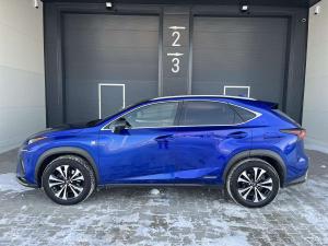 Blue Lexus NX 300h 2018 in Vilnius, with an engine capacity of 2.49 L and mileage of 185 thousand km for 23999 €, photo 4 on AUTOMOTO.COM.LV