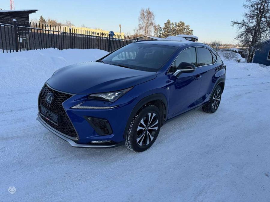 Blue Lexus NX 300h 2018 in Vilnius, with an engine capacity of 2.49 L and mileage of 133 thousand km for 25950 €, photo 1 on AUTOMOTO.COM.LV