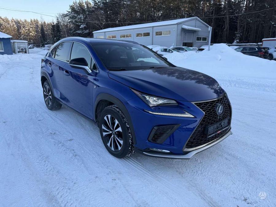 Blue Lexus NX 300h 2018 in Vilnius, with an engine capacity of 2.49 L and mileage of 133 thousand km for 25950 €, photo 3 on AUTOMOTO.COM.LV