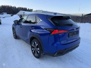 Blue Lexus NX 300h 2018 in Vilnius, with an engine capacity of 2.49 L and mileage of 133 thousand km for 25950 €, photo 7 on AUTOMOTO.COM.LV