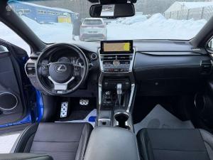 Blue Lexus NX 300h 2018 in Vilnius, with an engine capacity of 2.49 L and mileage of 133 thousand km for 25950 €, photo 11 on AUTOMOTO.COM.LV