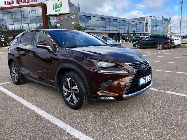 Brown Lexus NX 300h 2017 in Vilnius, with an engine capacity of 2.49 L and mileage of 68 thousand km for 32000 €, photo 5 on AUTOMOTO.COM.LV