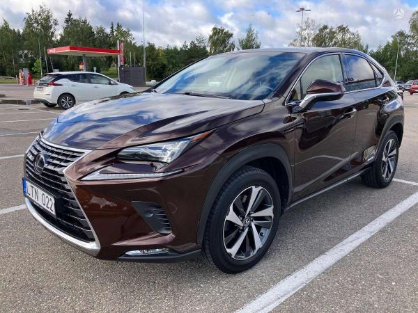 Brown Lexus NX 300h 2017 in Vilnius, with an engine capacity of 2.49 L and mileage of 68 thousand km for 32000 €, photo 7 on AUTOMOTO.COM.LV