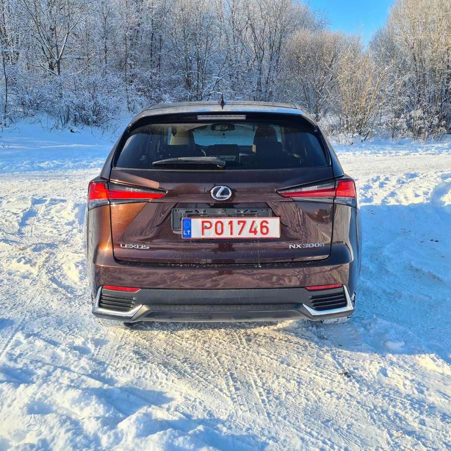 Brown Lexus NX 300h 2018 in Vilnius, with an engine capacity of 2.49 L and mileage of 155 thousand km for 26400 €, photo 8 on AUTOMOTO.COM.LV