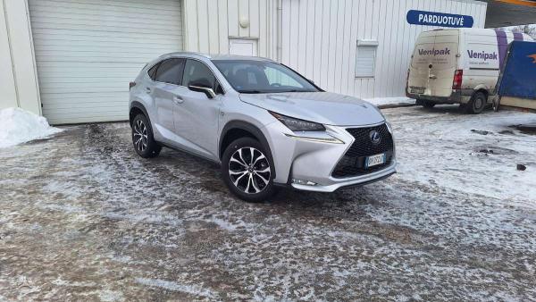 Grey Lexus NX 300h 2015 in Kaunas, with an engine capacity of 2.49 L and mileage of 144 thousand km for 19950 €, photo 1 on AUTOMOTO.COM.LV
